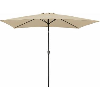 Happy Garden Parasol droit HAPUNA rectangulaire 2x3m beige