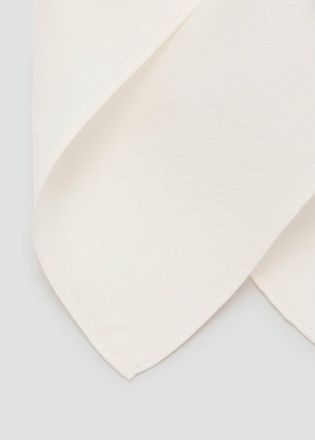 Mango Foulard 100 % soie blanc - Homme - Taille unique - MANGO MAN
