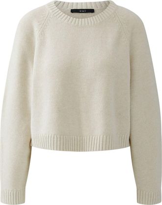 Oui Damen Pullover boxy geschnitten Uni