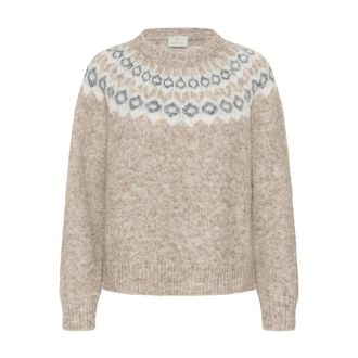 Kaffe Femme, Pulls, Beige, Taille: 42 FR Berta Pullover