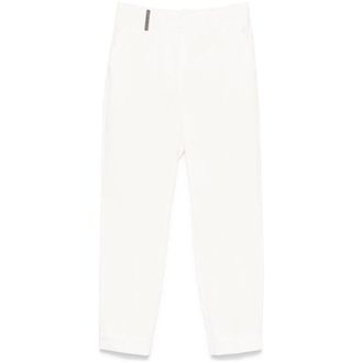 PESERICO Femme, Pantalons, Blanc, Taille: 40 FR Pantalon &agrave; Ourlet Relev&eacute;