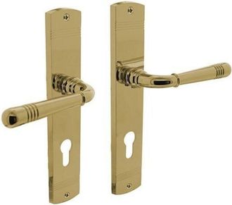 Intersteel Intersteel - Langschildschildgarnitur Helena Zamak F3 ms pz 72mm din l/r