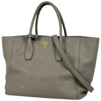 Prada Sac cabas vintage Pre-owned - Femme - Pre-owned - Gris - Taille: ONE Size