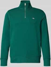 GANT Sweatshirt mit Stehkragen und Rei&szlig;verschluss