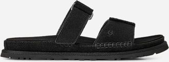 UGG GoldenGaze Slide f&uuml;r Damen in Black, Gr&ouml;&szlig;e Wildleder