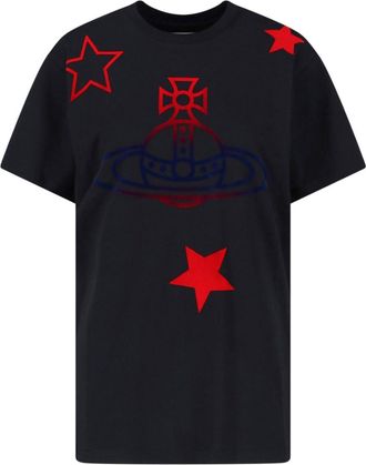 Vivienne Westwood T-Shirt Orb And Stars