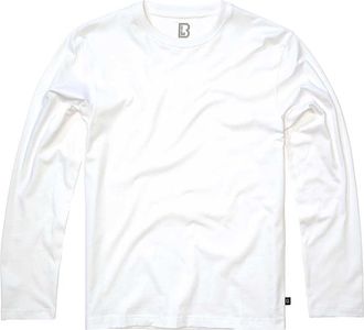 Brandit Premium Longsleeve Shirt, Farbe: White, Größe: 5XL