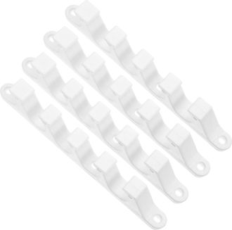 Cabilock 4 Stück Teiliges Verstellbares Verbindungselement für Klappliegen Fach Einstellbarer Outdoor Stuhlhalter aus Wetterfestem Kunststoff Leichter Supportb