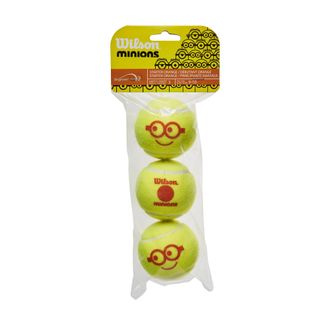 Wilson Tennisbälle Minions Stage 2, 3 Stück, WR8202601001 Yellow
