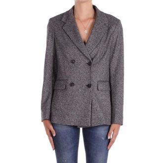 Max Mara Femme, Vestes, Noir, Taille: 38 FR Veste crois&eacute;e