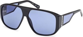 Guess Homme, Accessoires, Noir, Taille: ONE Size Gu00135-6101V Lunettes de soleil