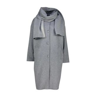 Am&eacute;lie & Am&eacute;lie Femme, Manteaux, Gris, Taille: 42/44 FR Cordue Mantel