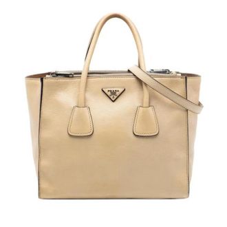 Prada Pre-owned Twin Pocket Satchel - - Pre-owned - Damen - Beige - ONE SIZE