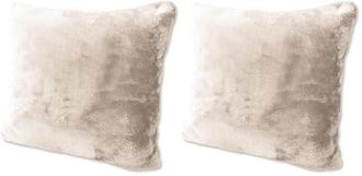 G&ouml;zze Roller Kissen Cashmere - wei&szlig; - 50x50 cm (Packung mit 2)