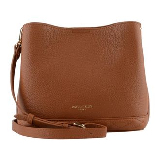 Pourchet Femme, Sacs, Brun, Taille: ONE Size Besace camel taille S - en cuir