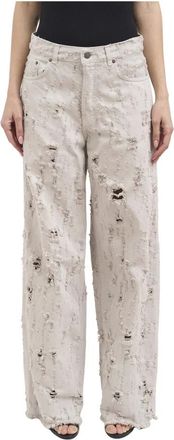 Haikure Femme, Jeans, Blanc, Taille: W27 Bethany Bull Destroy Jeans