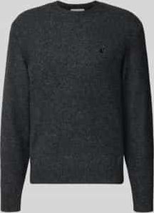 Carhartt Work in Progress Strickpullover mit Logo-Stitching Modell CURTIS