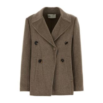Tory Burch Breiter Twill-Blazer - - Jackets - Damen - Beige - M