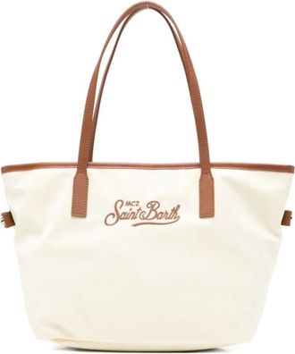 MC2 Saint Barth Femme, Sacs, Beige, Taille: ONE Size City Medium Tote