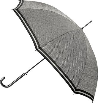 Fulton Umbrellas Fulton Damen Regenschirm Riva Auto 2 Foto Rose Wei&szlig;, Price of Wales, Streifendruck, Einheitsgr&ouml;&szlig;e, Stockschirm