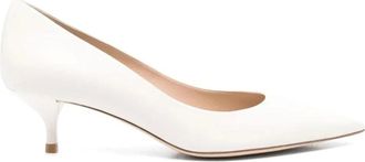 Stuart Weitzman Femme, Chaussures, Beige, Taille: 38 1/2 EU Escarpins Pointus &agrave; Talons Chatons