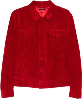 Tom Ford Homme, Vestes, Rouge, Taille: L Patch-Pocket Jacket