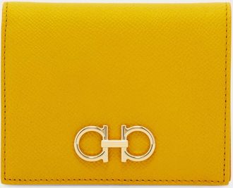 Ferragamo Damen Gancini Portemonnaie Gelb