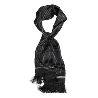 Dolce & Gabbana Skinny Seidenschal - - Accessories - Herren - Schwarzk - ONE SIZE