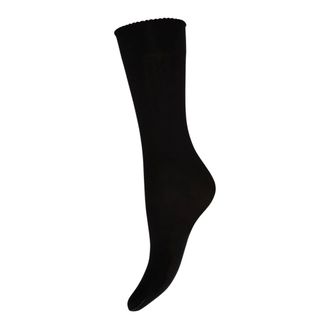 Wolford Velvet de Luxe 50 Mi-bas - Femme - Sous-v&ecirc;tements - Noir - Taille: S