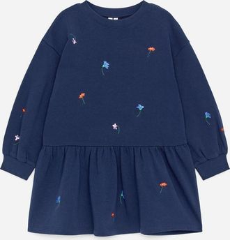Arket Oversized Sweatshirtkleid -Blau