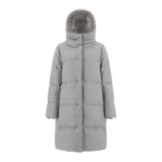 Herno Femme, Manteaux, Gris, Taille: 42 FR Manteau Rembourr&eacute; &agrave; Capuche