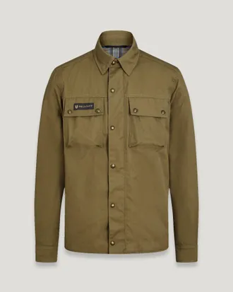 Belstaff Chemise Mansion Pour Homme Toile De Coton Polyester Vert Olive Belstaff 2xl