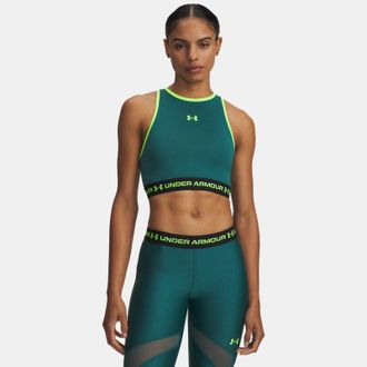 Under Armour HeatGear Mesh Tanktop f&uuml;r Damen Rack Gr&uuml;n / Hyper Gr&uuml;n XXL