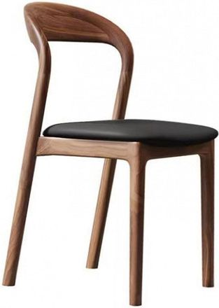 Generic Esstühle gepolsterte Küchenstühle mit hohem Rücken und festen Holzbeinen für Esszimmer und Küche Schwarz 81 * 43 * 46cm