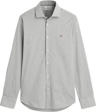 Tommy Hilfiger Chemise slim en coton organique m&eacute;lang&eacute;