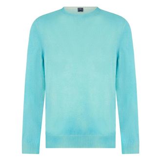 Fedeli Langarmpullover - - Knitwear - Herren - Blau - 4XL