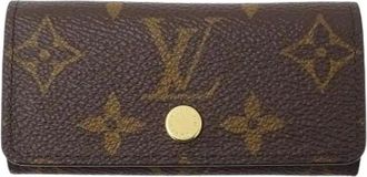Louis Vuitton unisex, Pre-owned, Brun, Taille: ONE Size Porte-cl&eacute;s en toile Pre-owned