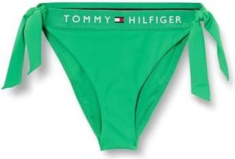 Tommy Hilfiger Side Tie Cheeky Bikini Uw0Uw04497 Attache latérale, Green (Radiant Green), XL Femme
