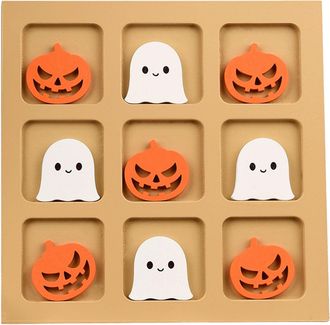 Generico Tischset für Halloween, Schach XO aus Holz, Schach, das die Reflexion anregt, Spaß für Kinder und Erwachsene zu Hause, Schule, Auto, Flugzeug, Reisen,