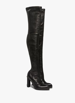 Alexander McQueen Cuissardes Over-The-Knee Peak en cuir