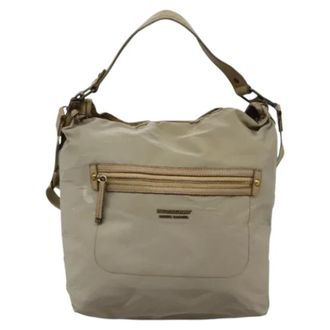 Burberry Pre-owned Nylon sacs-main - Femme - Pre-owned - Beige - Taille: ONE Size