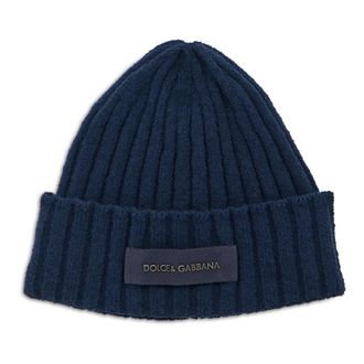 Dolce & Gabbana Strickm&uuml;tze - - Accessories - Herren - Blau - ONE SIZE