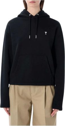 Ami Femme, Sweatshirts et sweats &agrave; capuche, Noir, Taille: 42 FR De Coeur Sweat &agrave; capuche