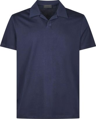 Dondup Homme, Tops, Bleu, Taille: M Polo en jersey coupe droite