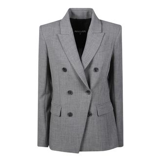 Patrizia Pepe Veste Manches Longues - Femme - Vestes - Gris - Taille: 38 FR