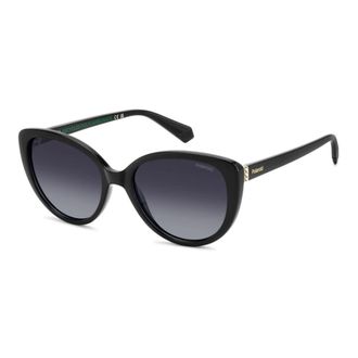 Polaroid Schwarz/Grau Get&ouml;nte Sonnenbrille - - Accessories - Damen - Schwarzk - 56 MM