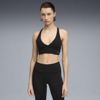 Puma Brassi&egrave;re &agrave; d&eacute;collet&eacute; plongeant SHAPELUXE, V&ecirc;tements, Noir, XXL