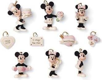 Lenox 895918 Disney Romantic Moments Mini-Ornament-Set, 10-teilig