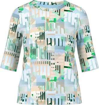 Marc Cain Damen T-Shirt aus Baumwollstretch
