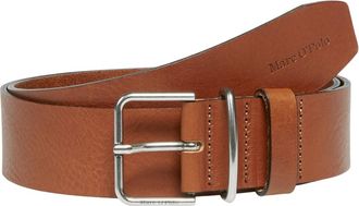 Marc O'Polo Damen G&uuml;rtel aus Leder mit Metall-Schnalle, Braun (Cognac), 100